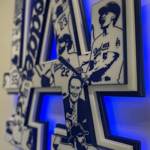 Los Angeles Dodgers LED Sign - Large - Etsy