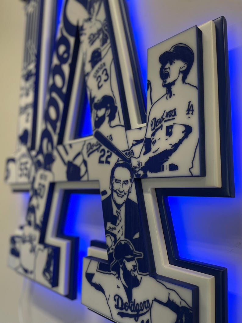 Los Angeles Dodgers LED Sign - Large - Etsy