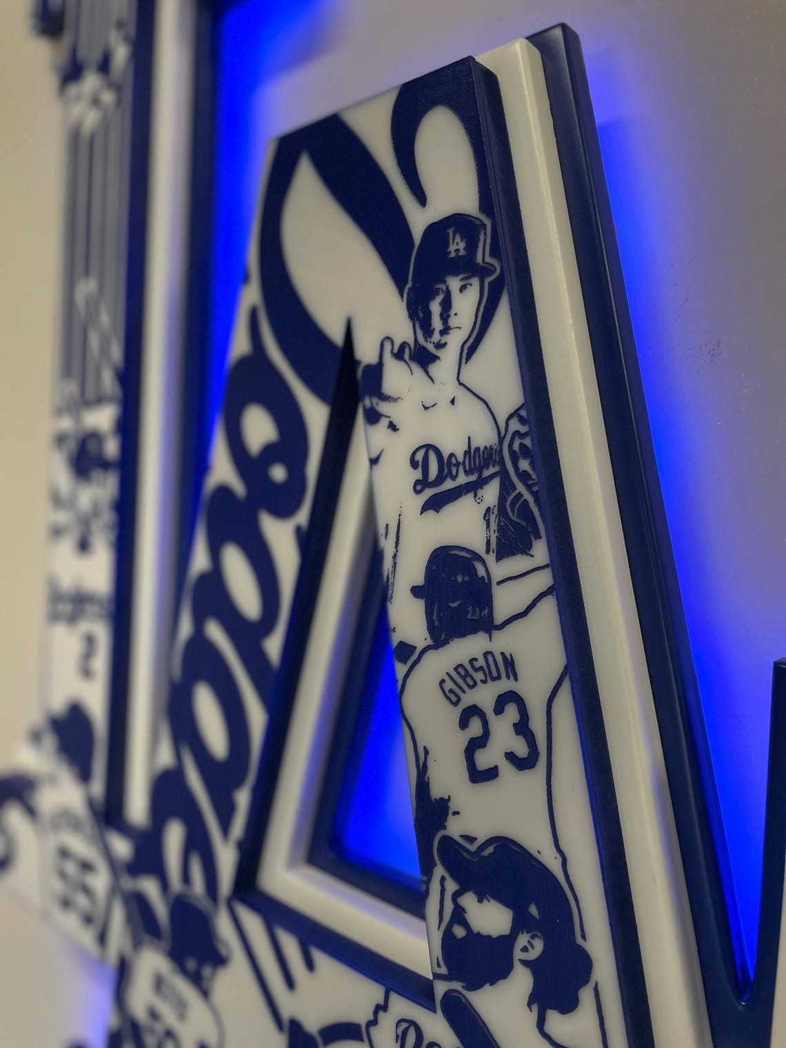Los Angeles Dodgers LED Sign - Large - Etsy