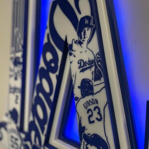Los Angeles Dodgers LED Sign - Large - Etsy
