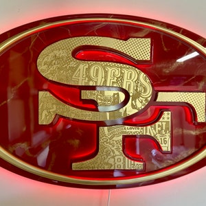 Front Lit San Francisco 49ers Sign - Etsy