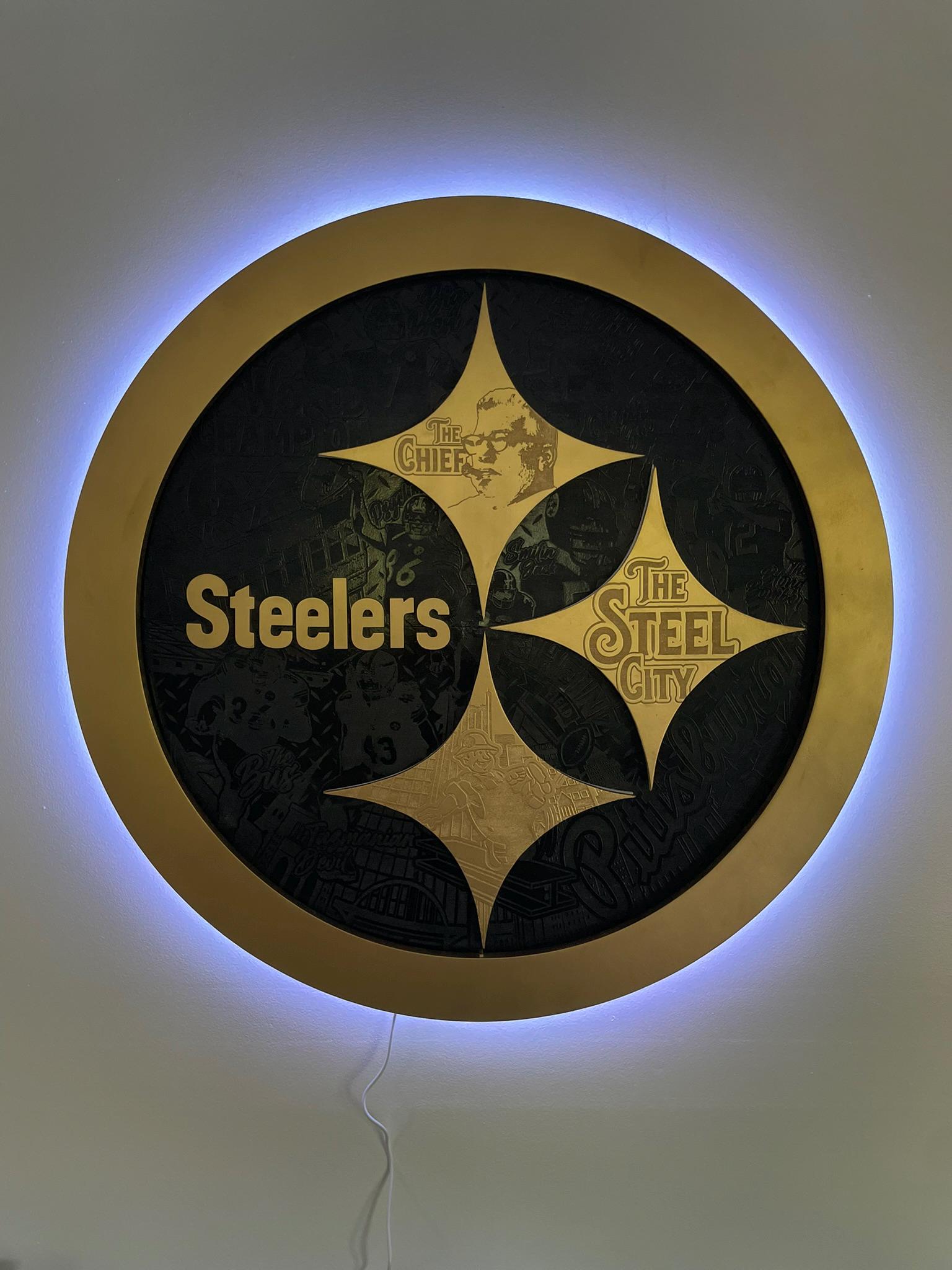 Pittsburgh Steelers LED Sign - Etsy
