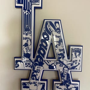 Los Angeles Dodgers LED Sign (2 Tone) - Etsy