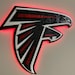 Atlanta Falcons LED Sign - Etsy