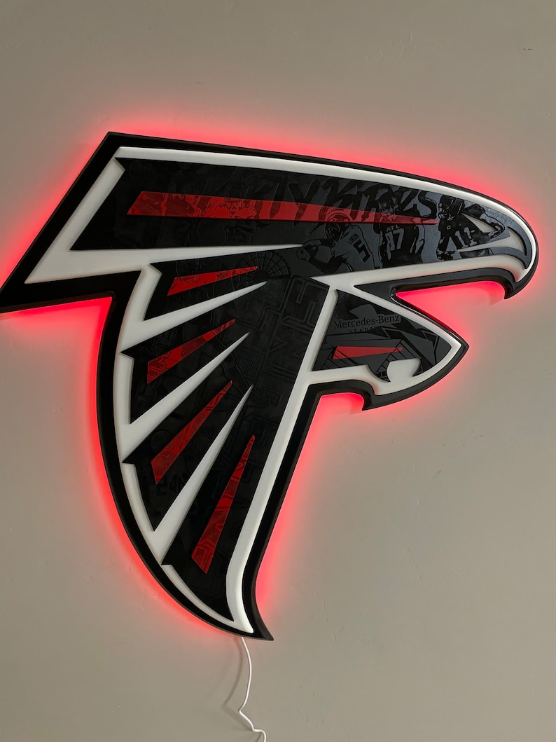 Atlanta Falcons LED Sign - Etsy