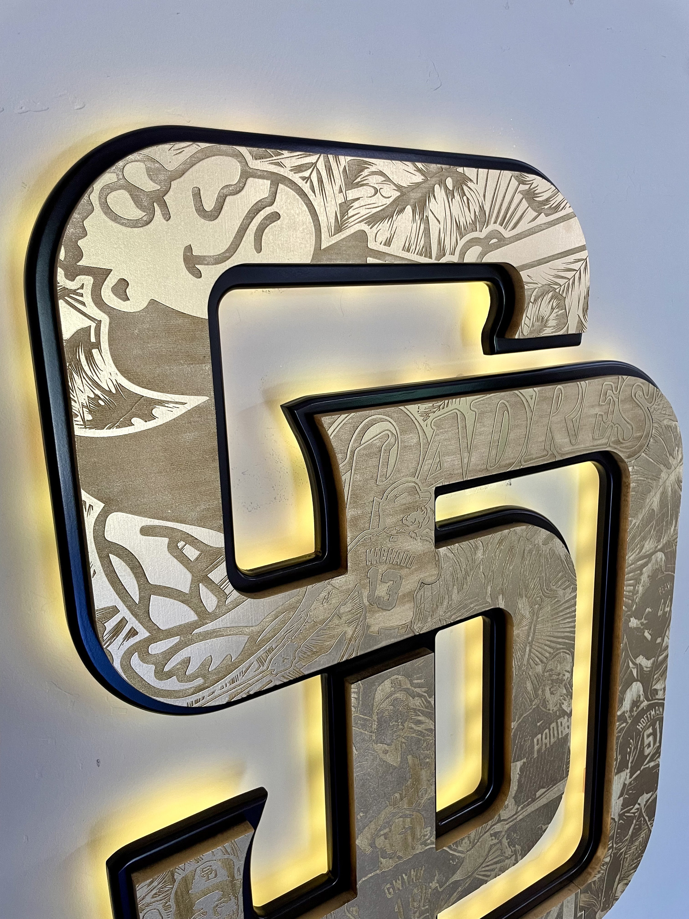 San Diego Padres LED Sign - Large - Etsy
