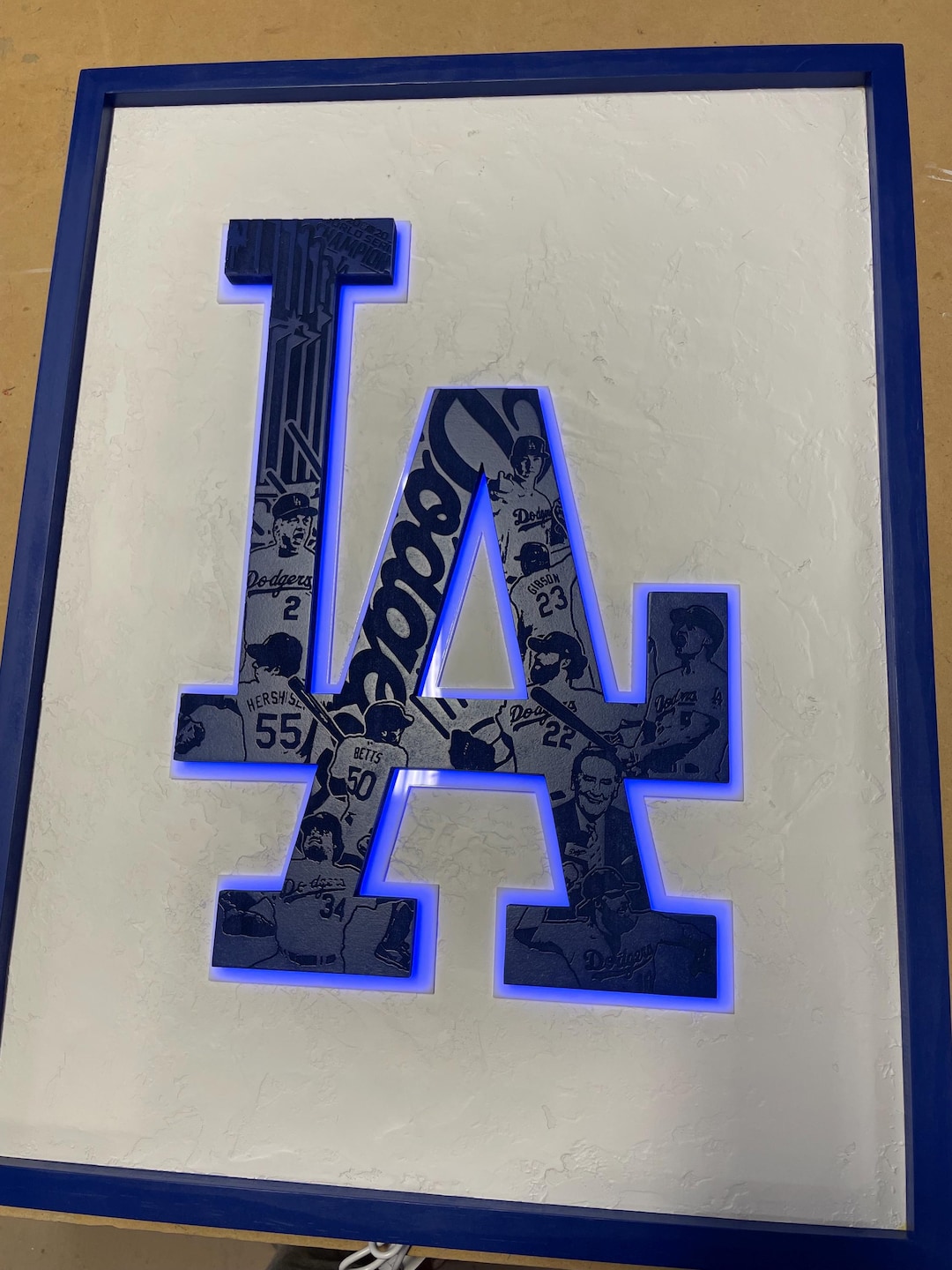 Framed Los Angeles Dodgers LED Sign - Etsy