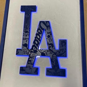 Framed Los Angeles Dodgers LED Sign - Etsy