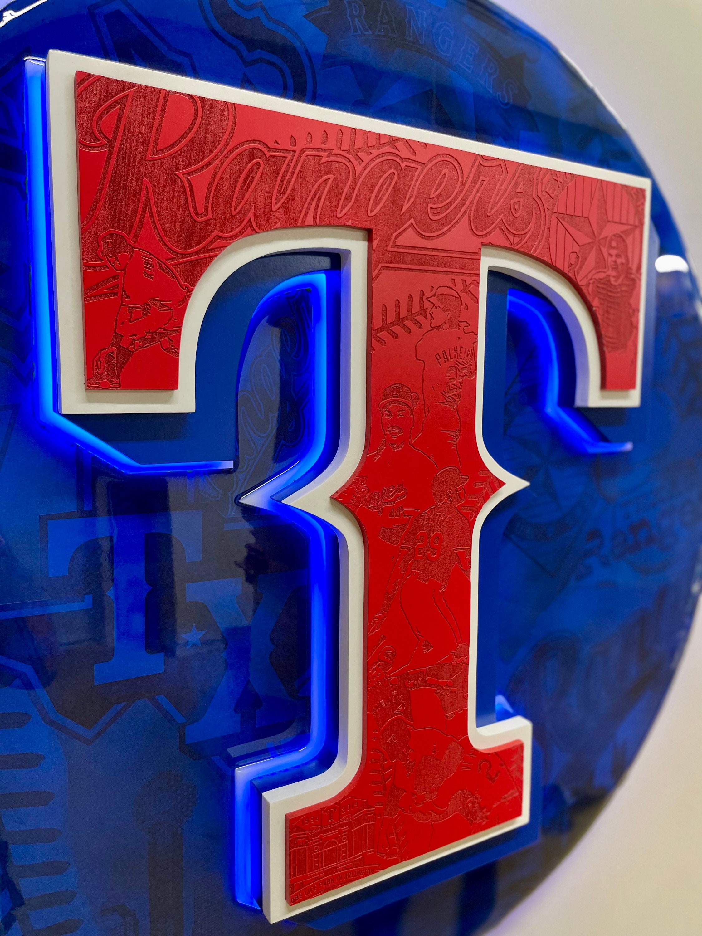 Texas Rangers LED Sign - Etsy