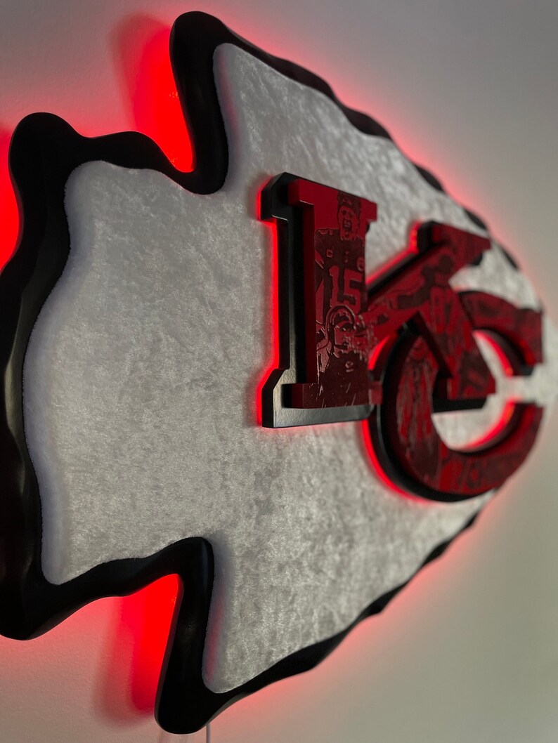 Kansas City Chiefs LED Sign - Etsy