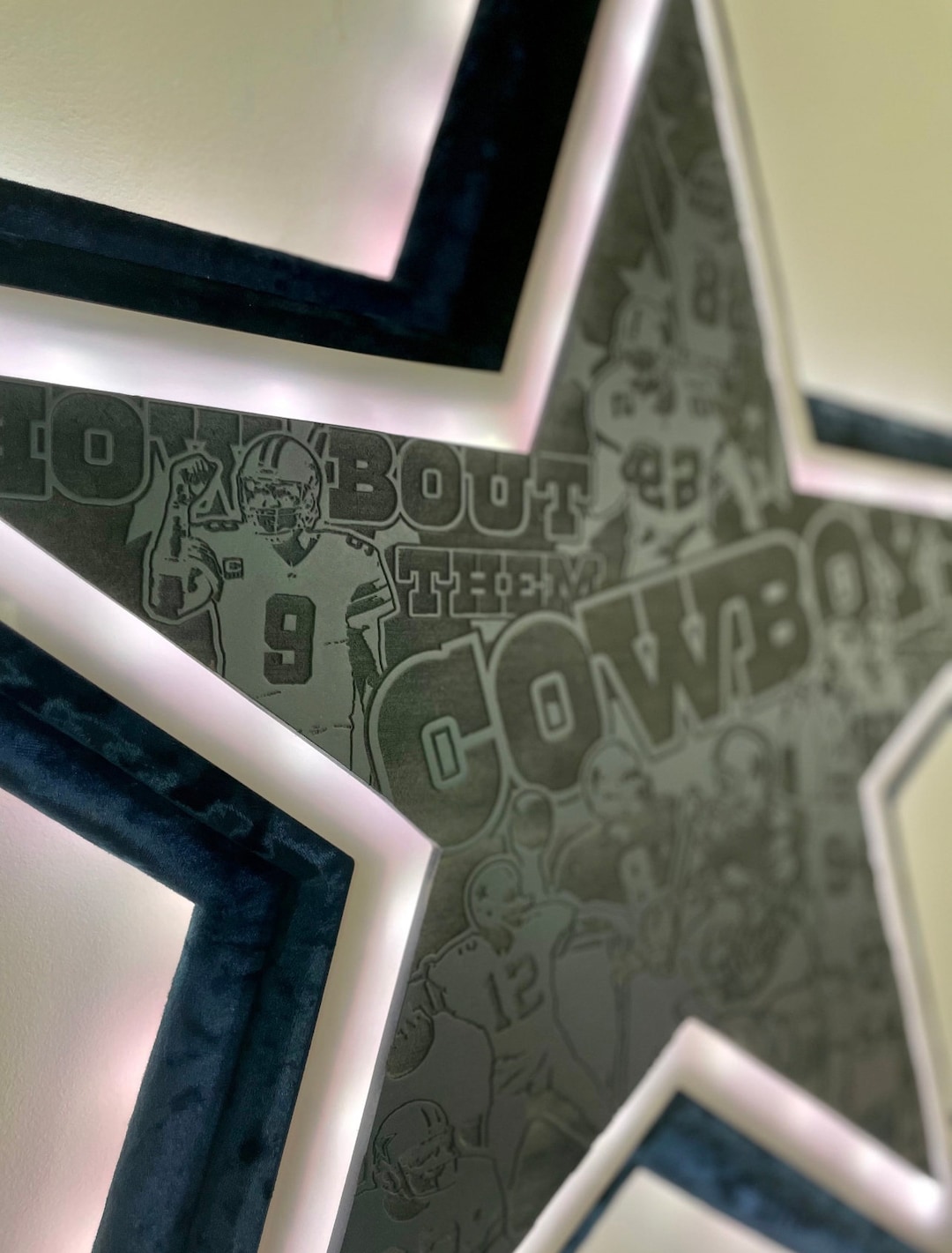 Dallas Cowboys LED Sign - Etsy
