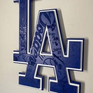 Los Angeles Dodgers LED Sign 2 Tone - Etsy