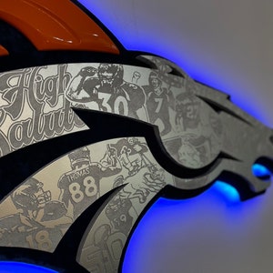 Denver Broncos LED Sign - Etsy