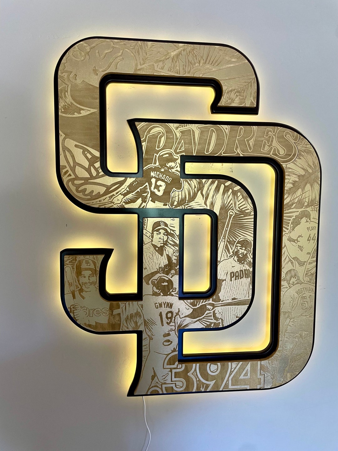 San Diego Padres LED Sign - Large - Etsy