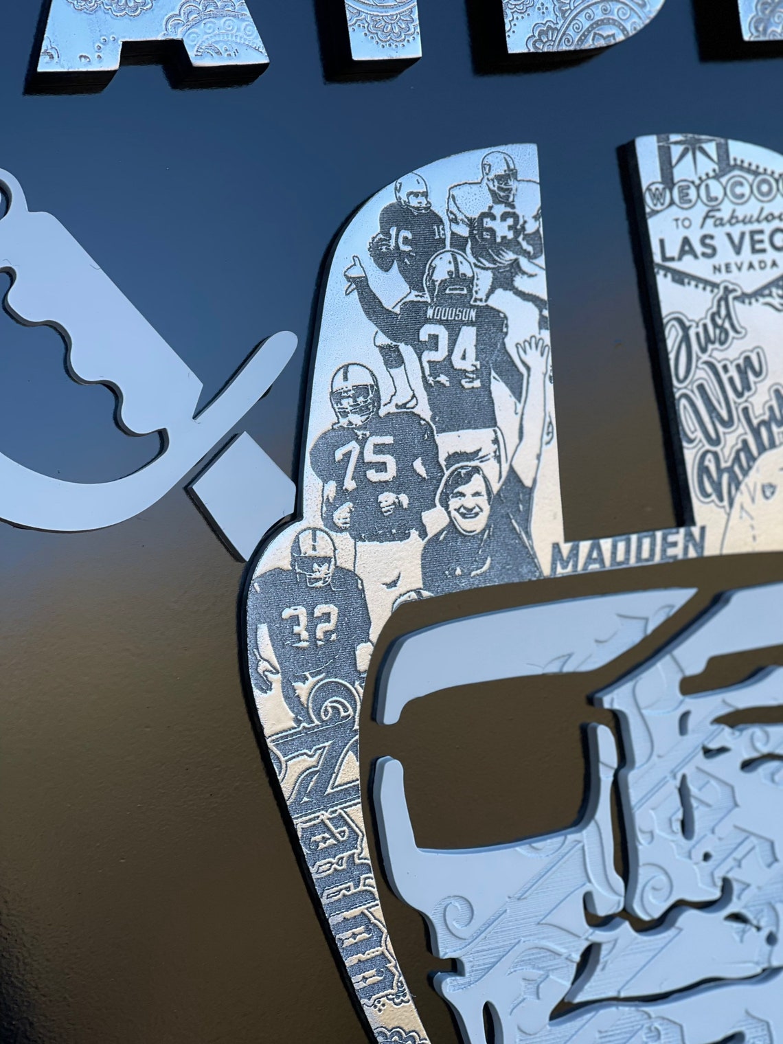 Las Vegas Raiders Sign - Etsy