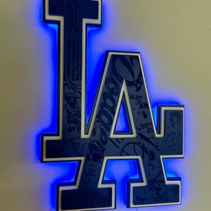 Los Angeles Dodgers LED Sign (all Blue) - Etsy