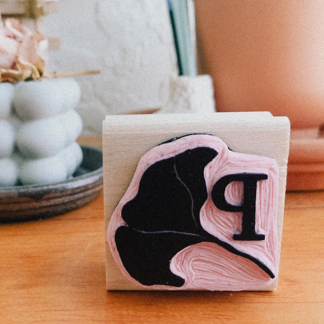 Hand Carved Logo Stamp - Personalized Custom Rubber Stamp - Any Size ...
