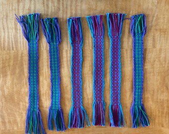 Hand Woven Bookmarks - Etsy