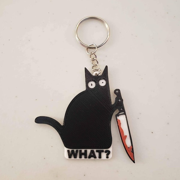 Cat Keychain - Etsy
