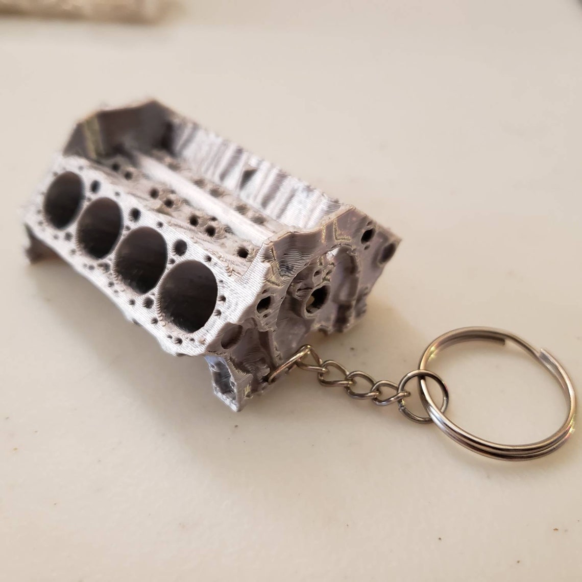 V8 Chevy Engine Keychain - Etsy
