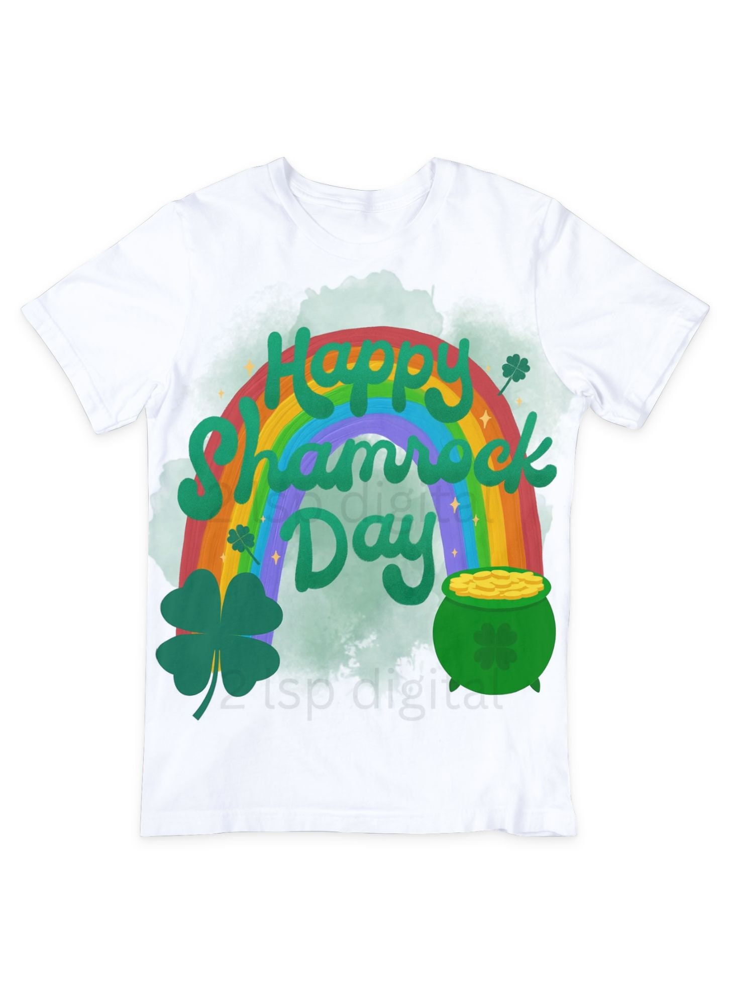 Happy Shamrock Day, St Patrick's Day, Rainbow, Pot of Gold, Shamrock ...