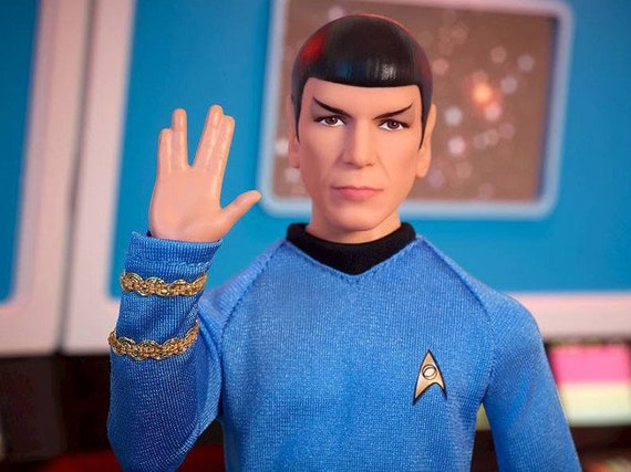 Mr. Spock Doll NRFB Black Label Original Star Trek 50th - Etsy