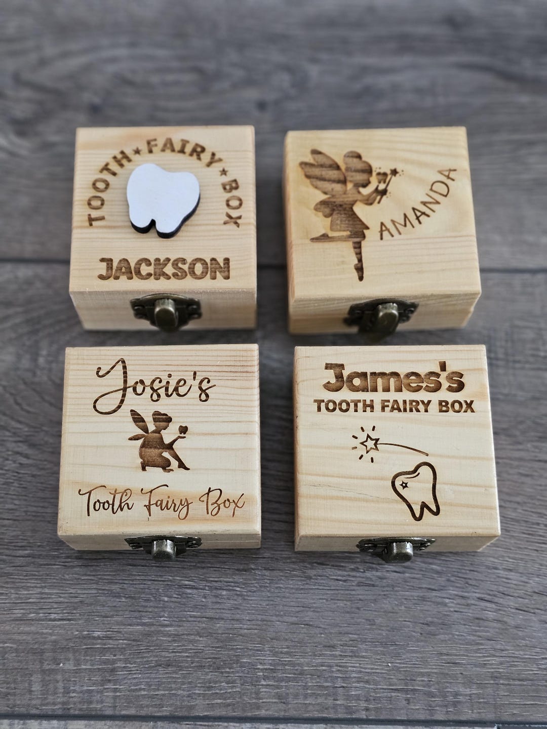 Personalized Custom Tooth Fairy Box Engraved Tooth Box Keepsake for Kid ...
