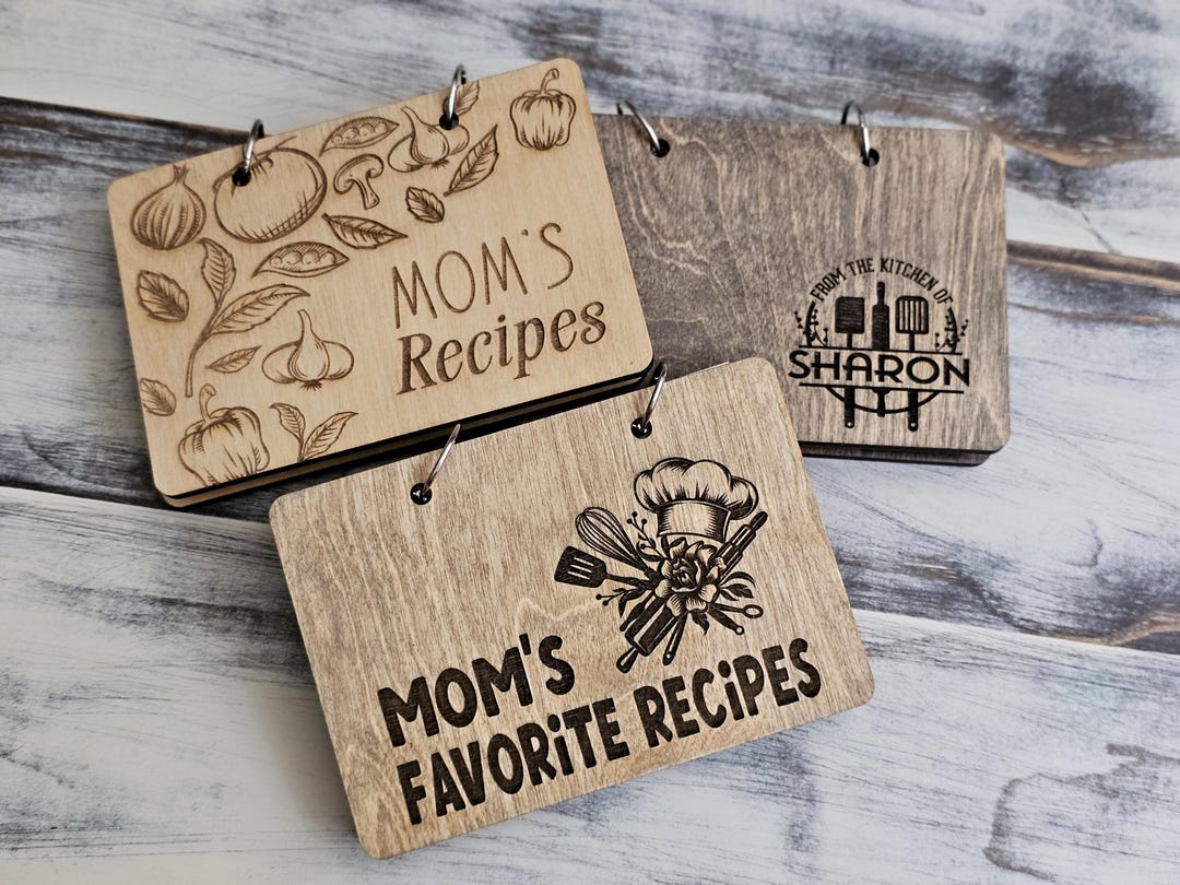 Personalized Wooden Recipe Binder/ Custom Cook Book/family Recipes ...