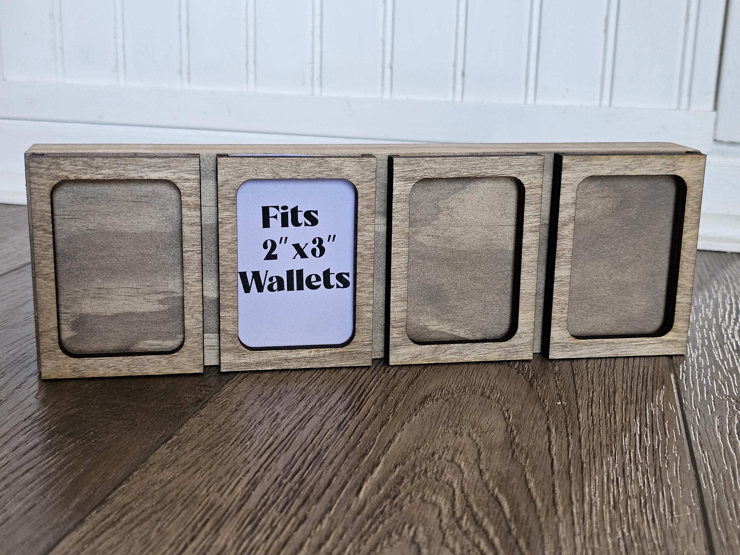 Personalized Wood Kids Wallet Size 2x3 School Picture Frame for 2,3 ...