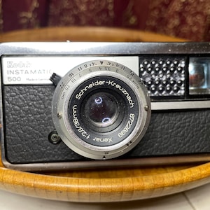 KODAK INSTAMATIC 500 Camera 126 Film W/schneider Kreuznach F2.8 38mm ...