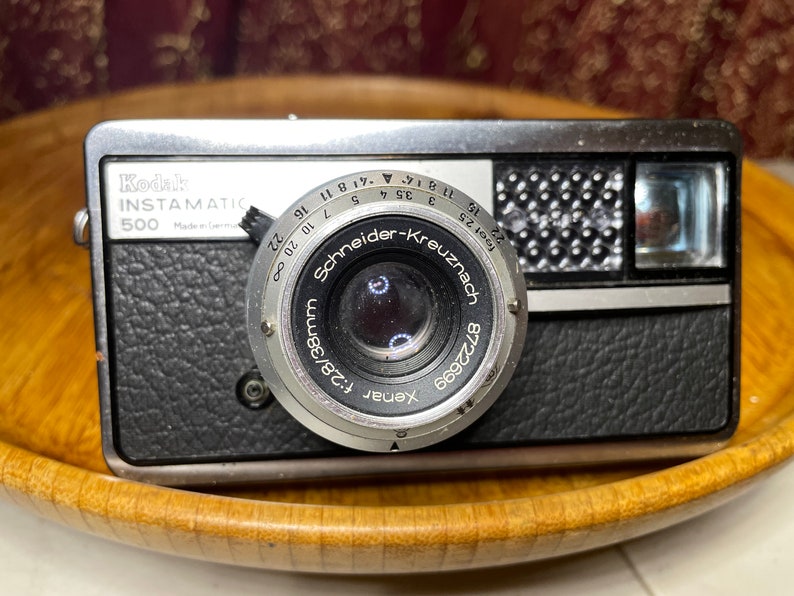 KODAK INSTAMATIC 500 Camera 126 Film W/schneider Kreuznach F2.8 38mm ...