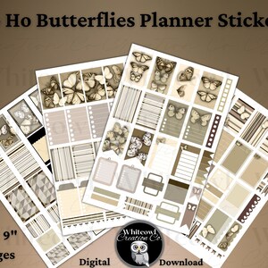 Printable Planner Stickers "bo Ho Butterflies" | Instant Download | Png ...