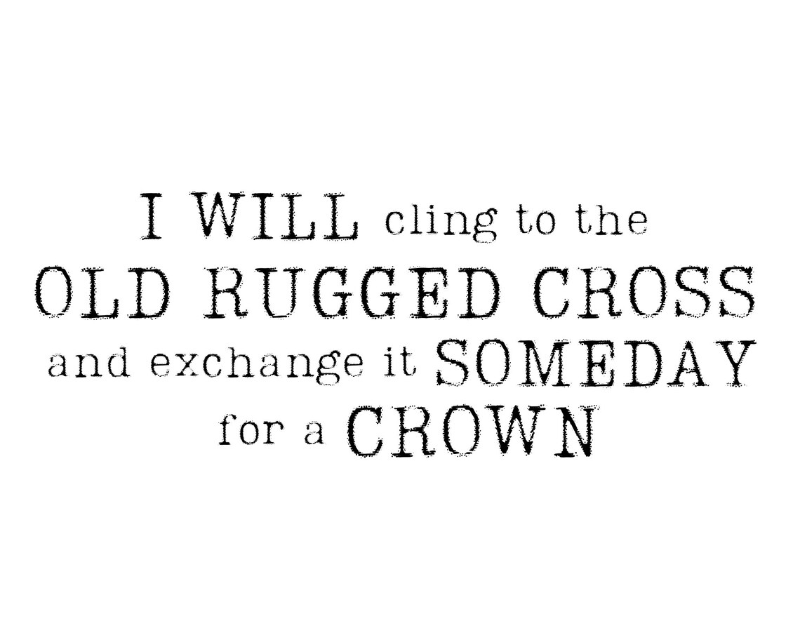 Old Rugged Cross - Etsy