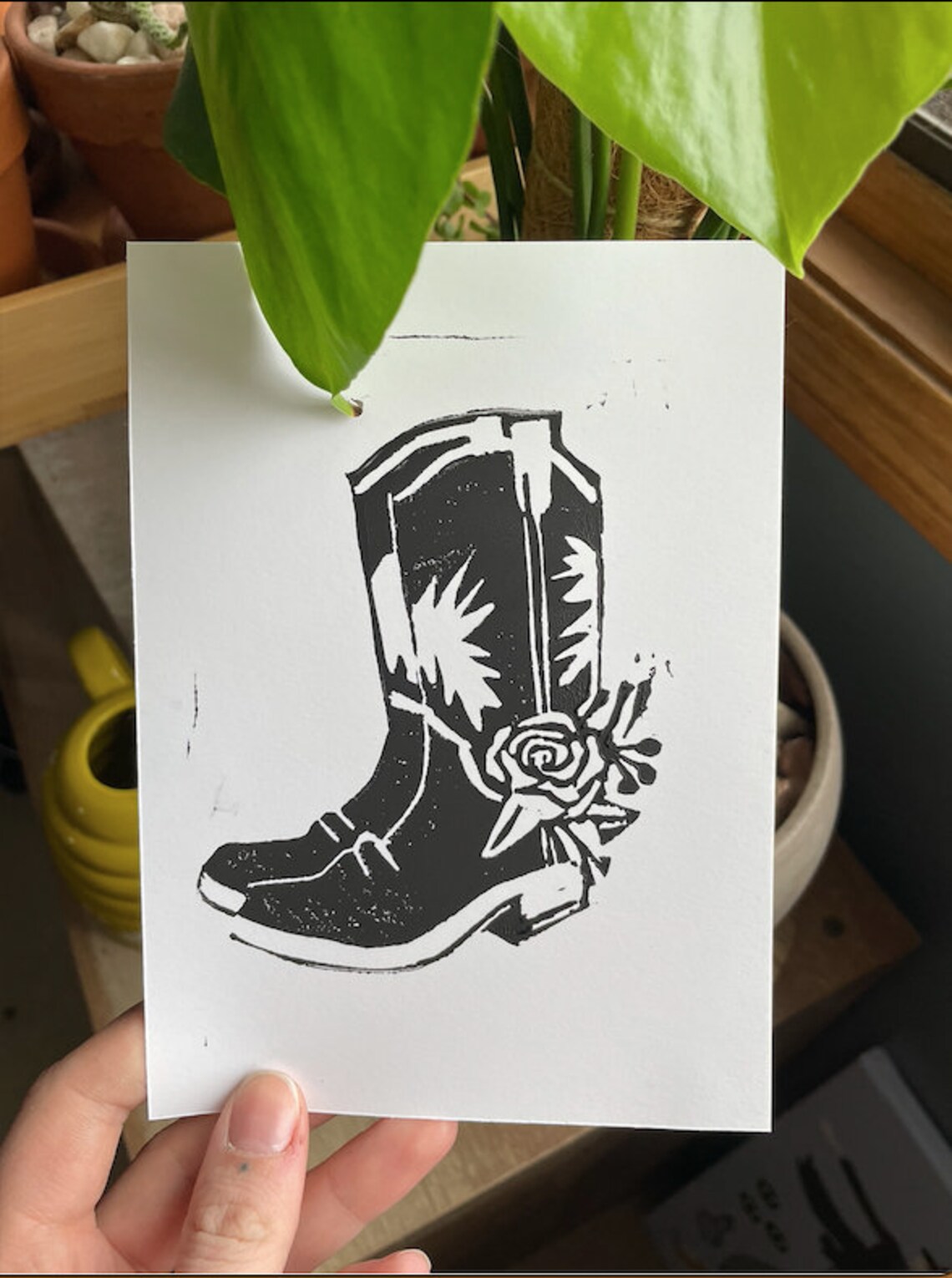 Cowboy Boot Print - Etsy