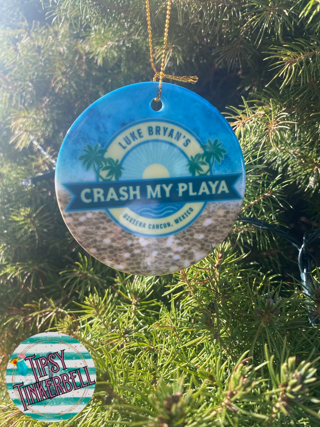Crash My Playa Ceramic Ornament - Etsy