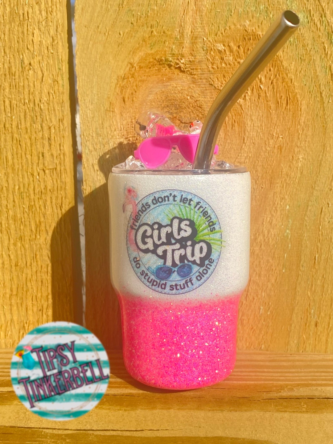 Epoxy Glitter Girls Trip Shot Glass Tumbler, 3 Oz, Free Personalization ...