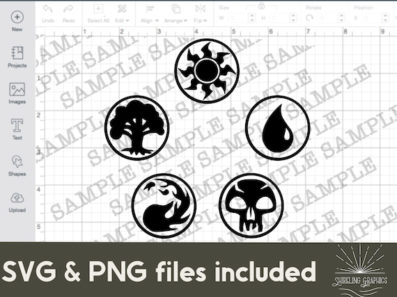 MTG Magic the Gathering Mana Symbols SVG Digital Download - Etsy UK