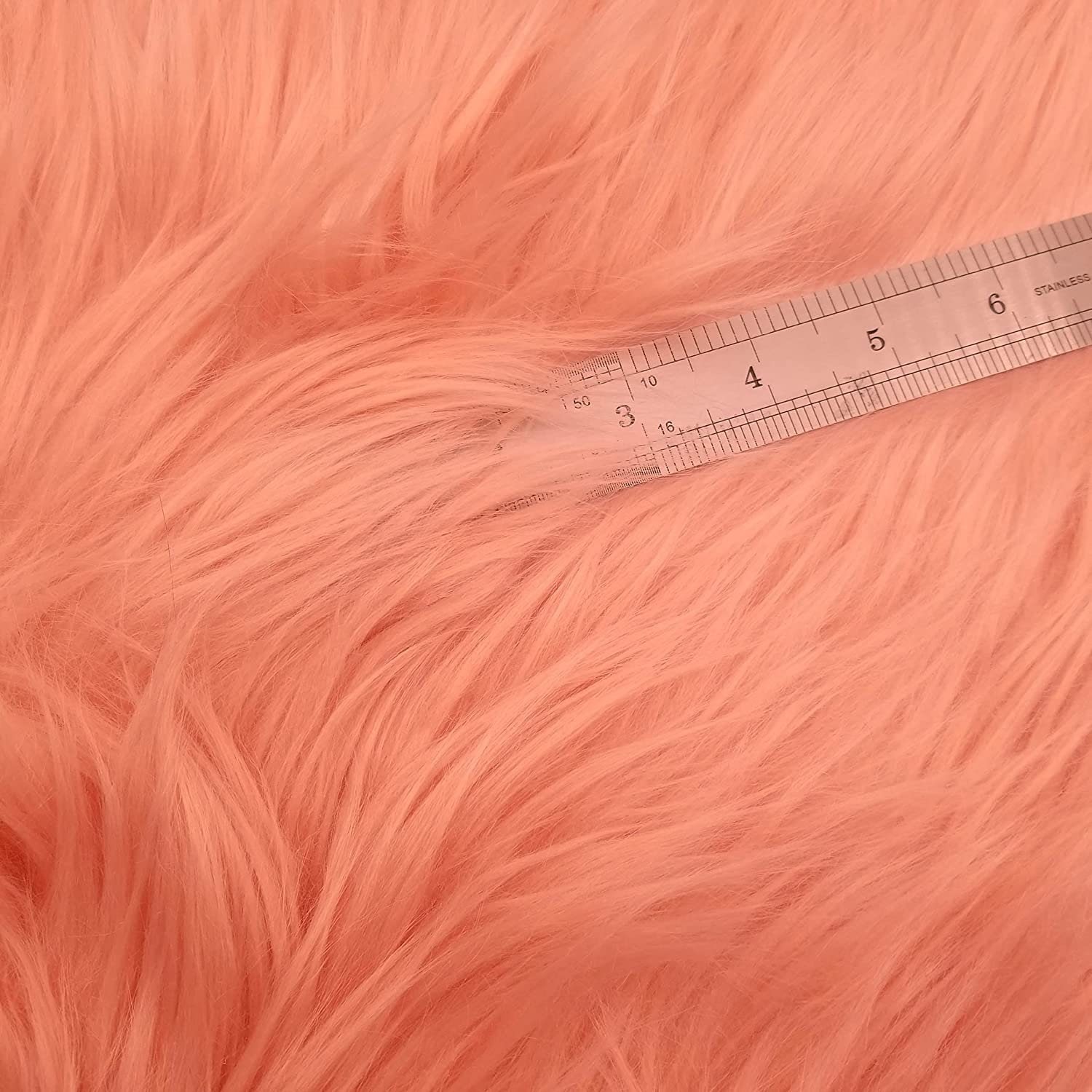 Peach Faux Fur Fabric Long Pile Mongolian - Style 5000 - Etsy