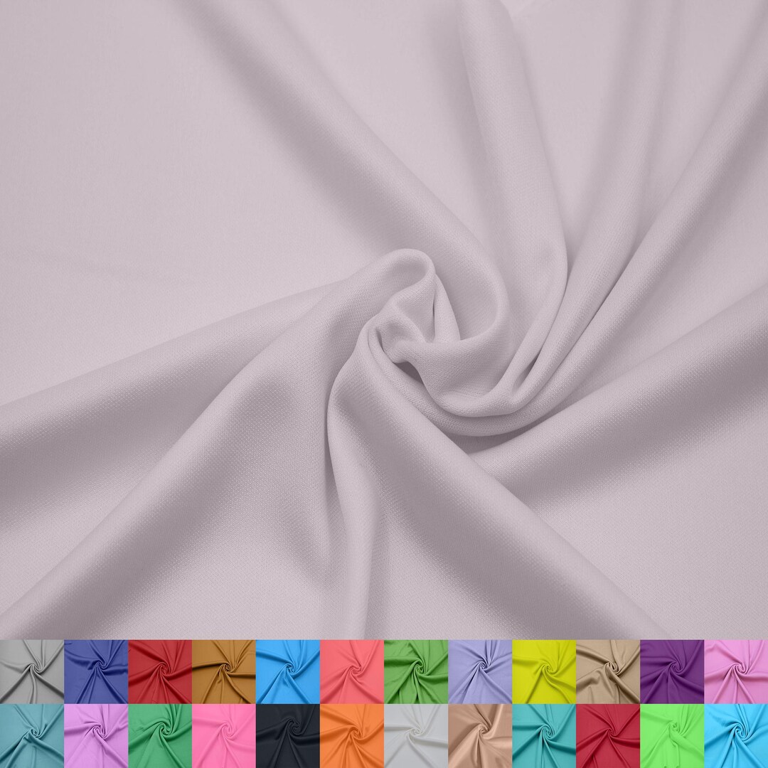 Light Pink Polyester Interlock Lining Fabric - 60" Wide, Lightweight ...