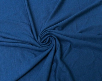 Blue Spa Heavyweight Rayon Jersey Spandex Knit Fabric by the Yard 1 ...