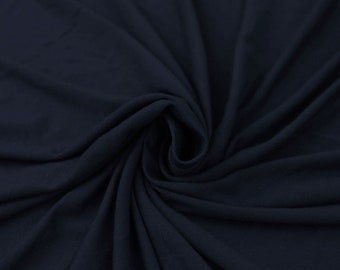 Blue Spa Heavyweight Rayon Jersey Spandex Knit Fabric by the Yard 1 ...