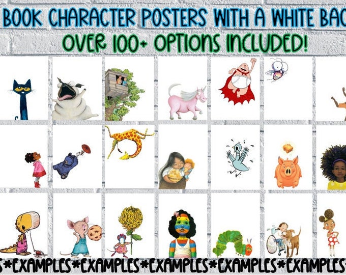 Diverse Book Character Posters- Classroom Storybook Characters With a ...