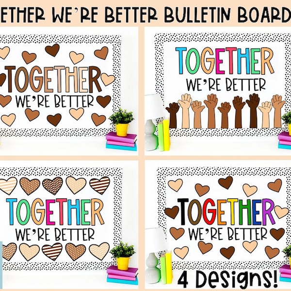 Together We Are Better Bulletin Board - Etsy