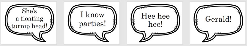 Piggie and Elephant Photo Prop Speech Bubbles - Etsy