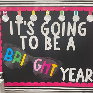 Bright Year Sunglasses Theme Bulletin Board and Door Kit- Back to ...