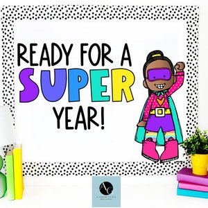 Superhero Theme Bulletin Board and Door Kit- Our Class is Super- Ready ...