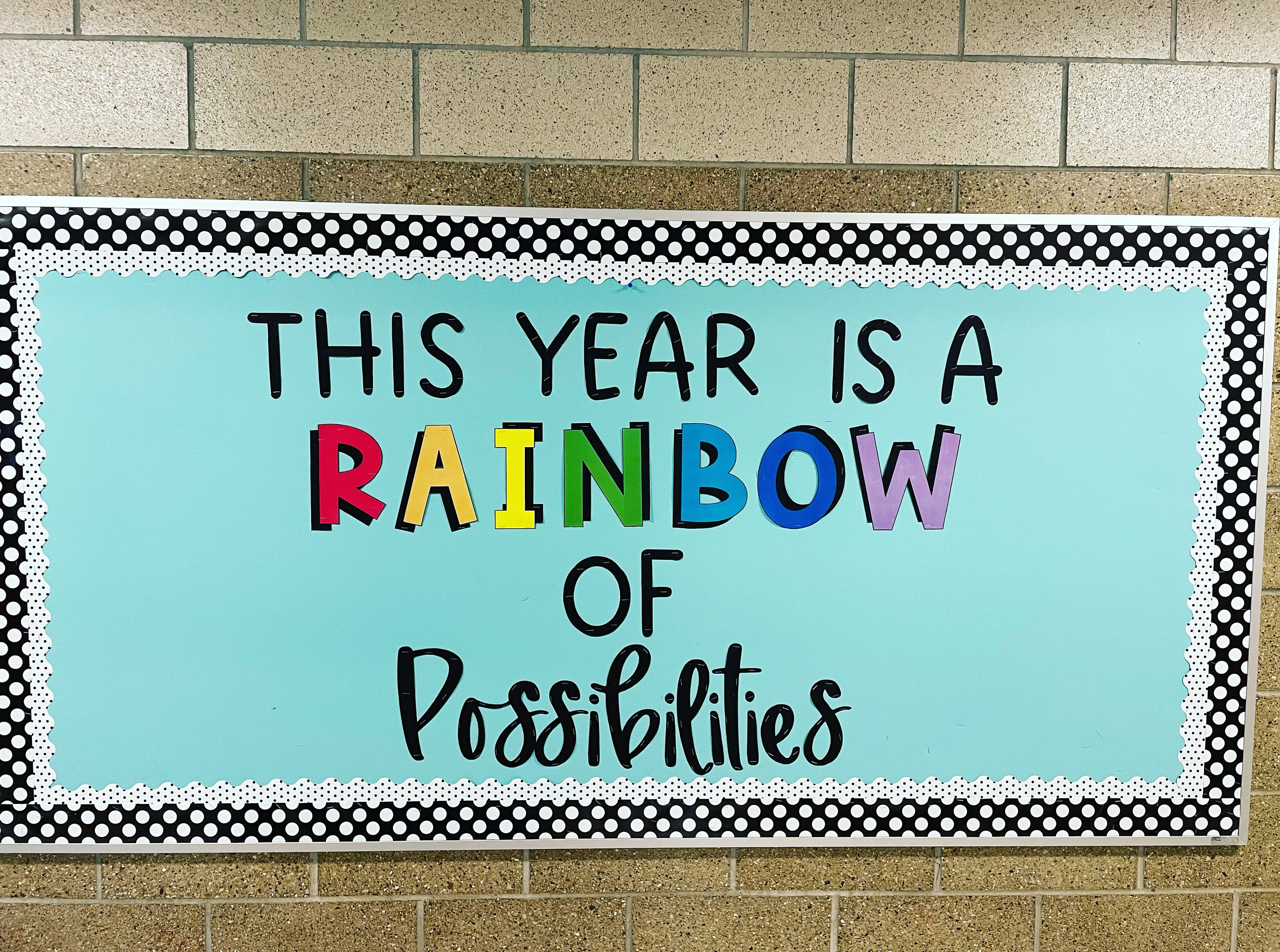 Rainbow of Possibilities Bulletin Board/ Door Kit- Rainbow Theme ...