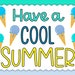 Summer Ice Cream Cone Theme Bulletin Board Kit - Etsy