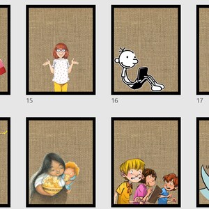 Book Character Posters- Burlap Background- 100+ Posters Included - Etsy