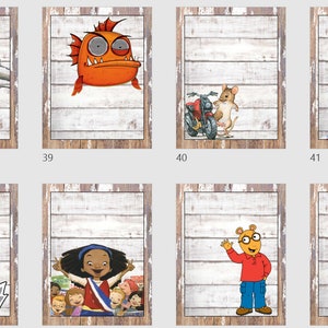 Farmhouse Shiplap Book Character Posters- 100+ Options Included ...